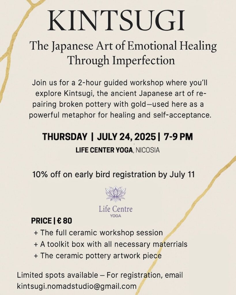 Kintsugi workshop in Nicosia – EventsHub – Εκδηλώσεις στην Κύπρο
